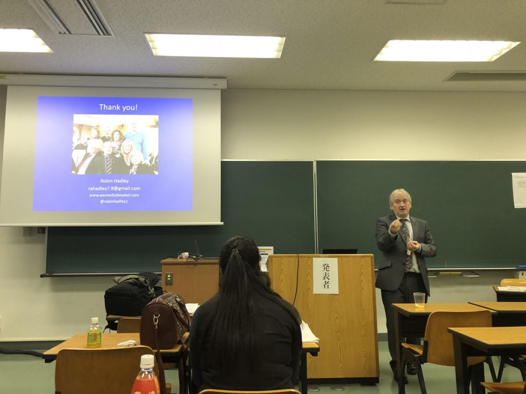 Speaking – Robin Hadley